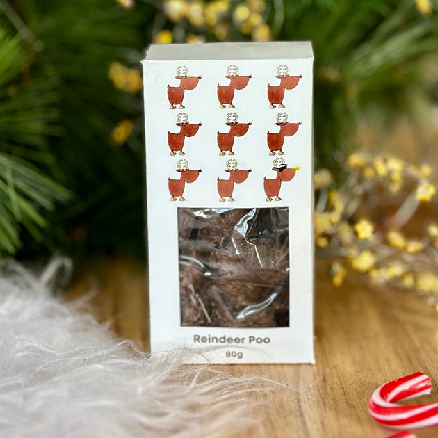 Reindeer Poo - freeze dried boysenberries in chocolate – Crowe & Co Gifts